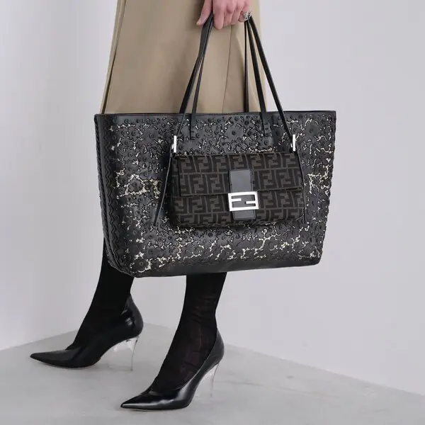Fendi Baguette® 26424 Ff Zucca Jacquard Fabric Bag